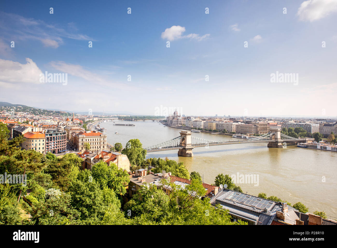 Beautiful view city river wide hi-res stock photography and images - Alamy