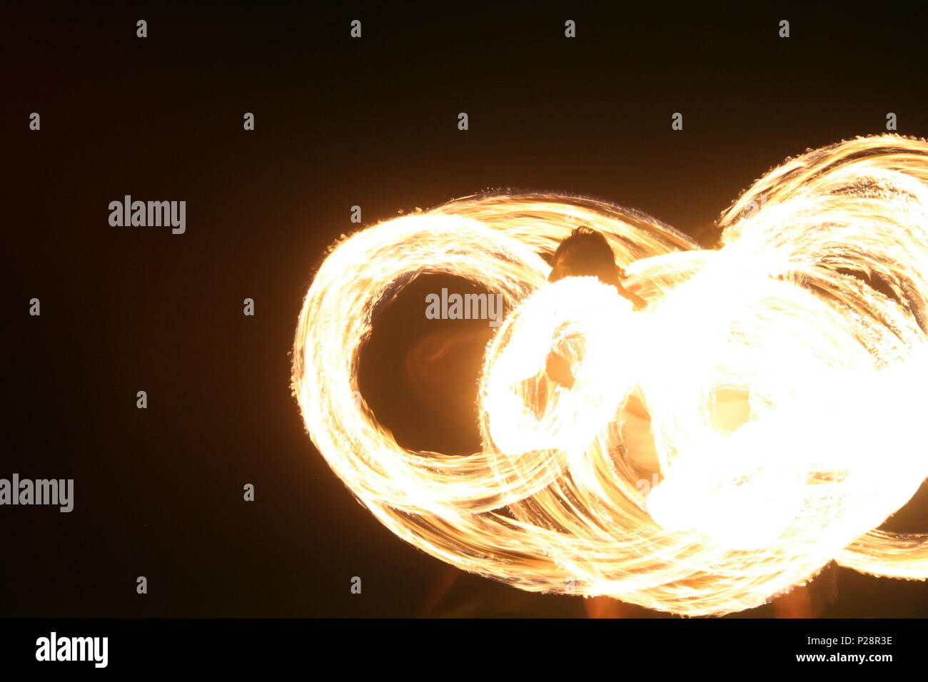 Fire poi art Stock Photo - Alamy