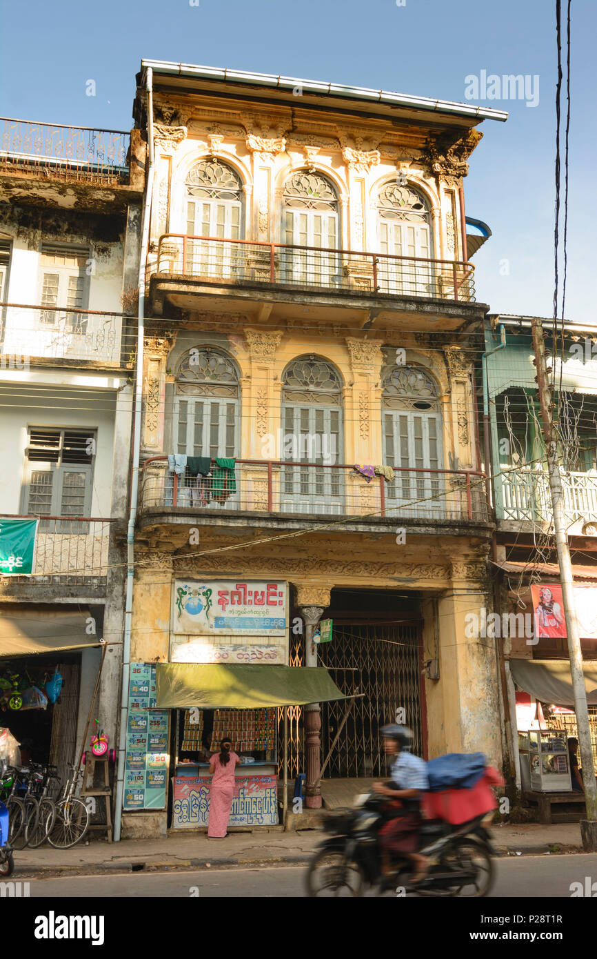 Colonial style building myanmar hi-res stock photography and images - Alamy