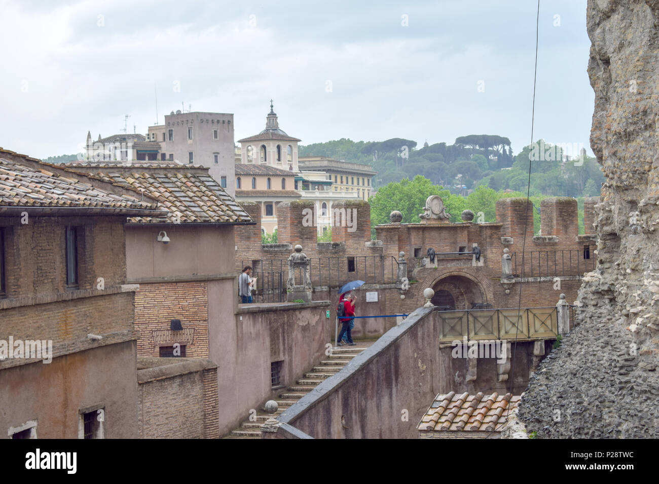 Inside view of castel santangelo hi-res stock photography and images ...