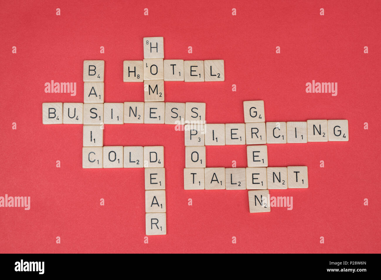 Scrabble board blank hi-res stock photography and images - Alamy