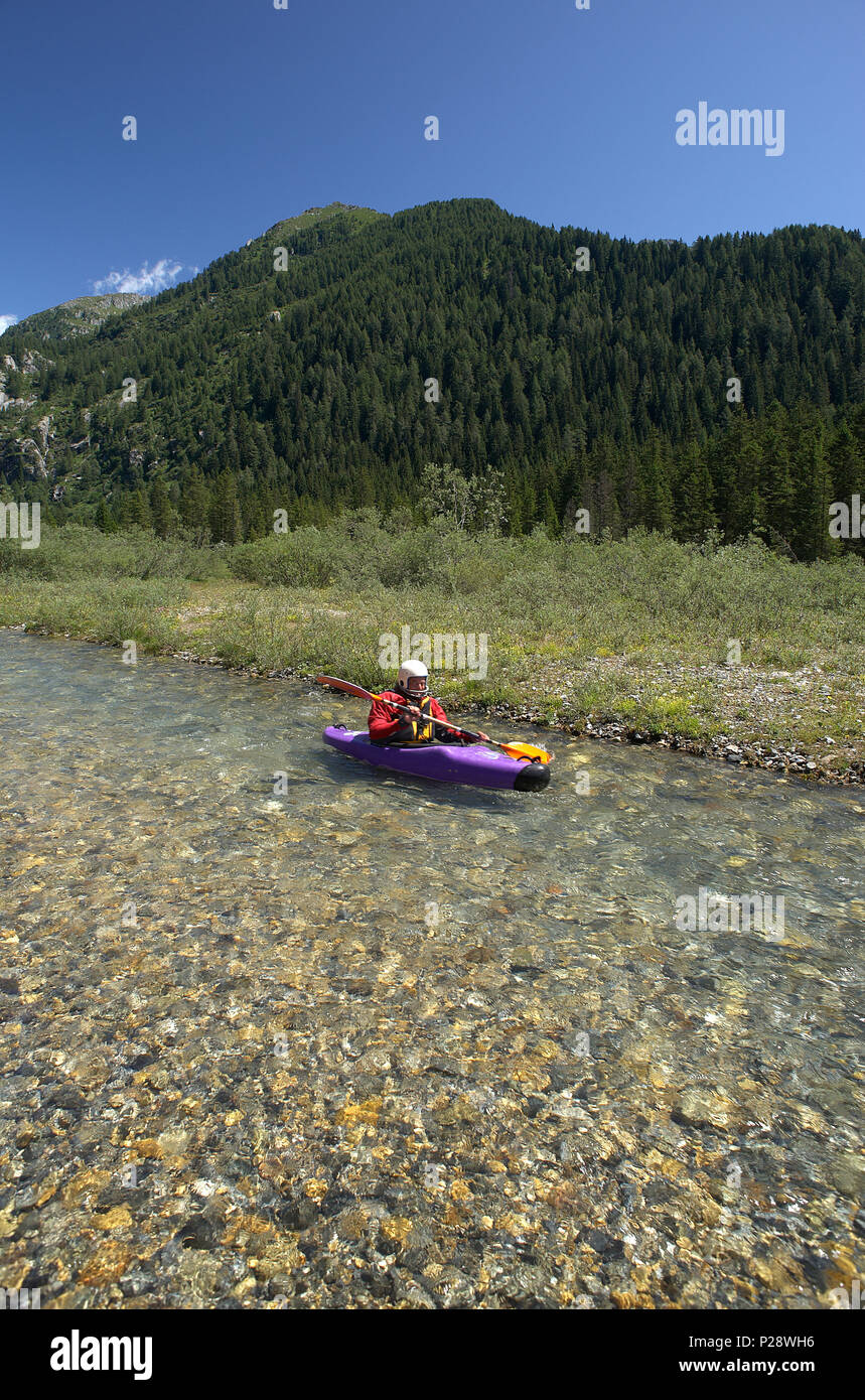 Piana del Gaver (Bs),Valley Caffaro,canoeing in the excursion in the ...