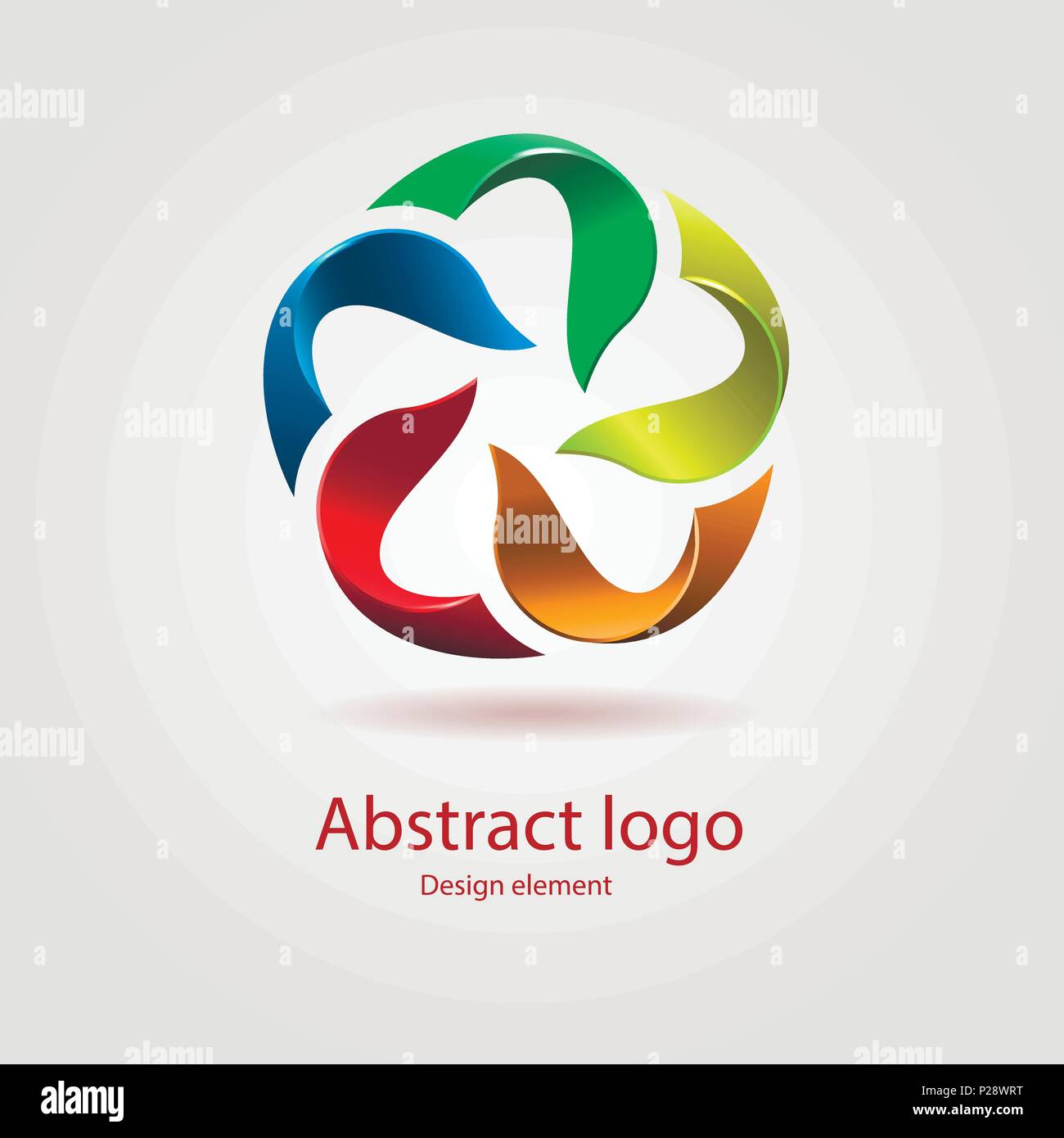 rainbow logo. design element. vector illustration Stock Vector Image ...