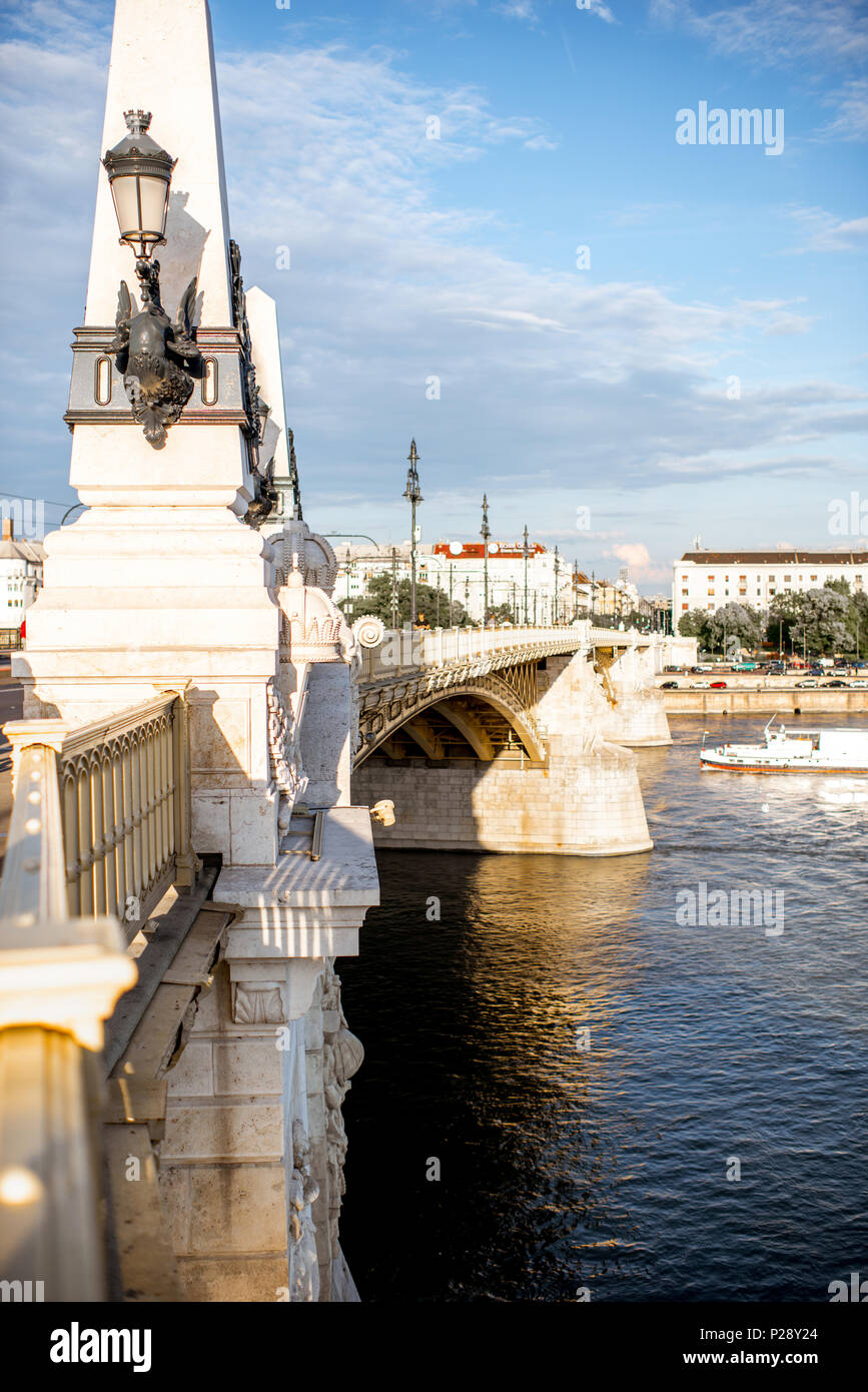 Margaret bridge in Budapest Stock Photo - Alamy
