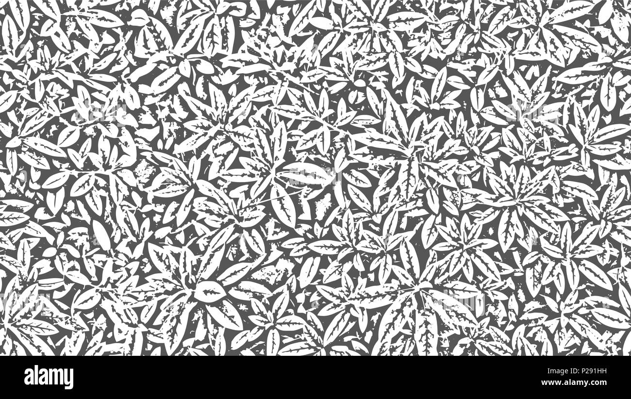 Natural seamless texture. Vector pattern with leaves Stock Vector Image ...
