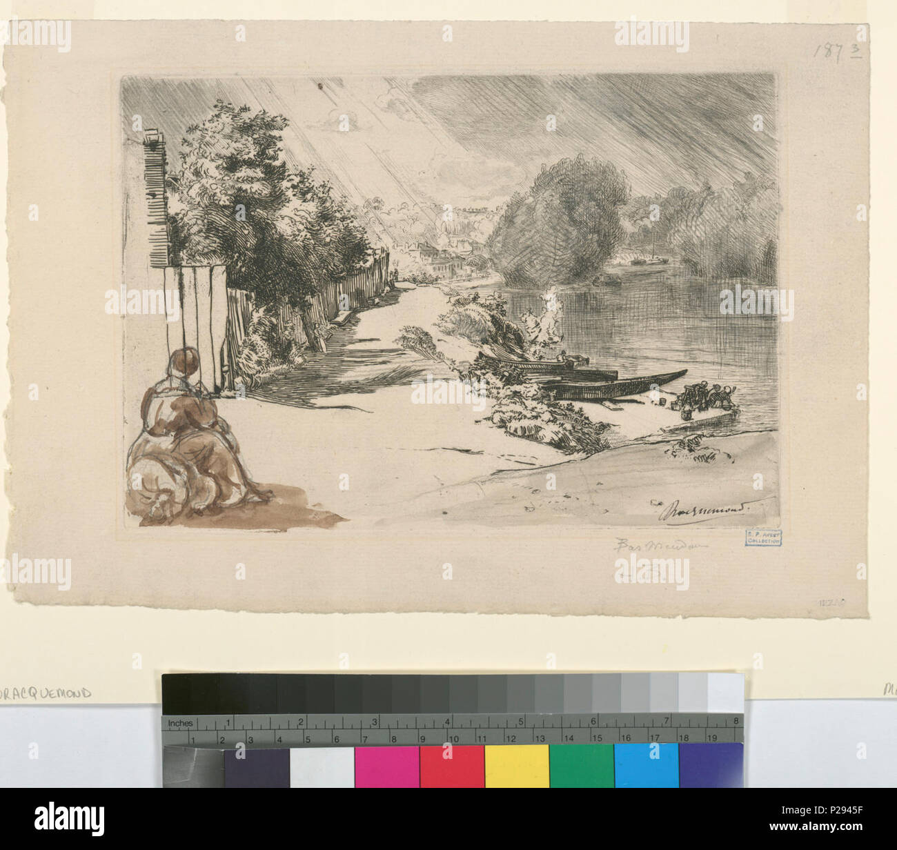 (La Seine au Bas Meudon Stock Photo - Alamy