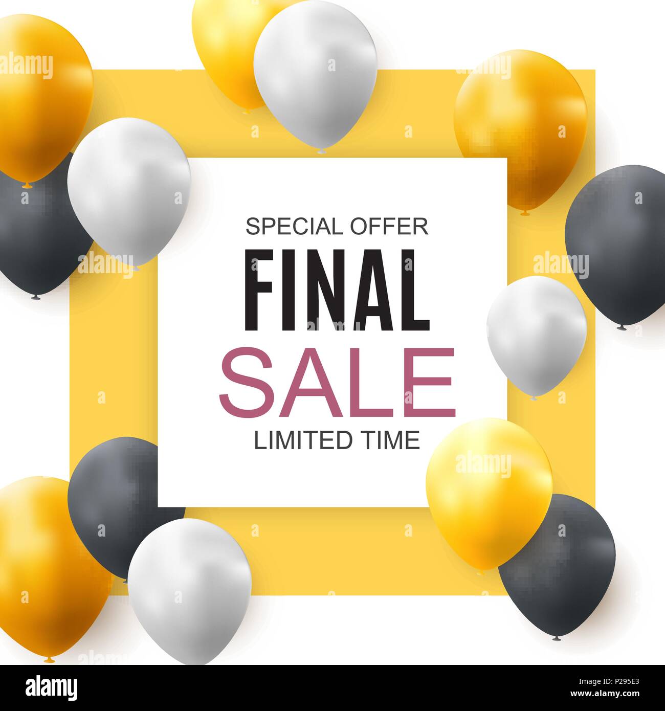 Balloon black symbol illustration Stock Vector Images - Alamy