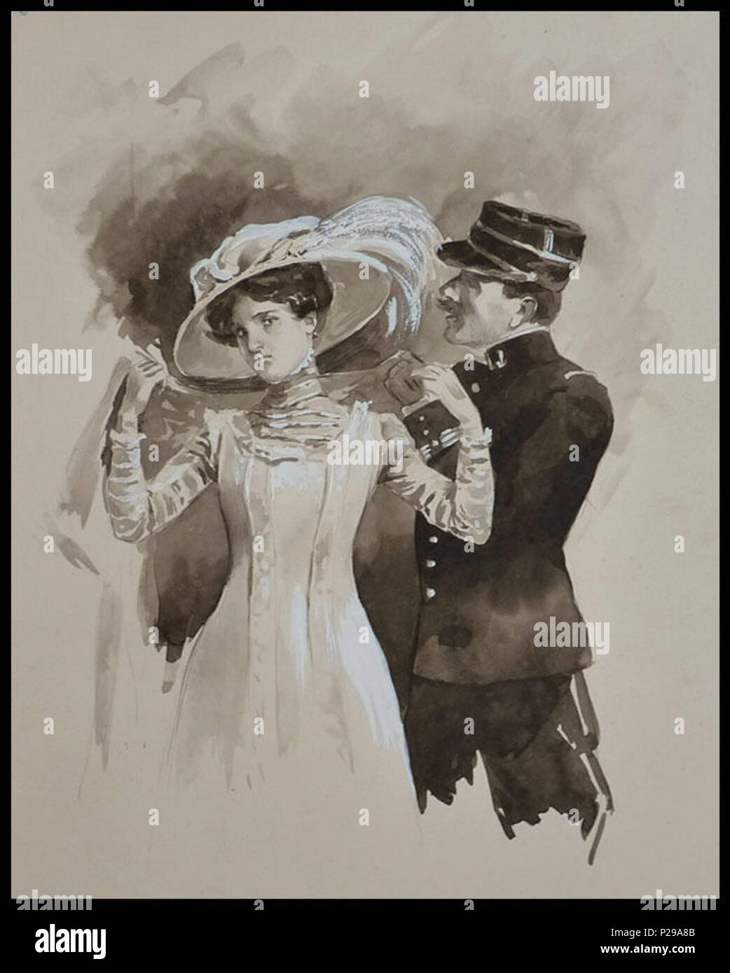 . English: Drawing by Maurice Marodon . circa 1905. Maurice Marodon 191 ...