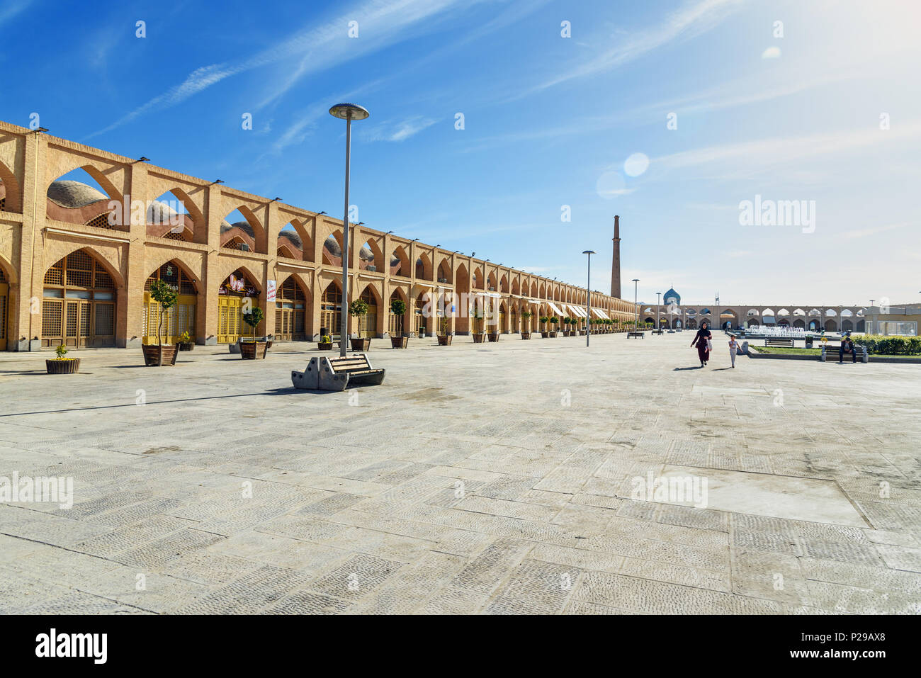 Isfahan, Iran - March 21, 2018: View of Imam Ali Square Stock Photo - Alamy