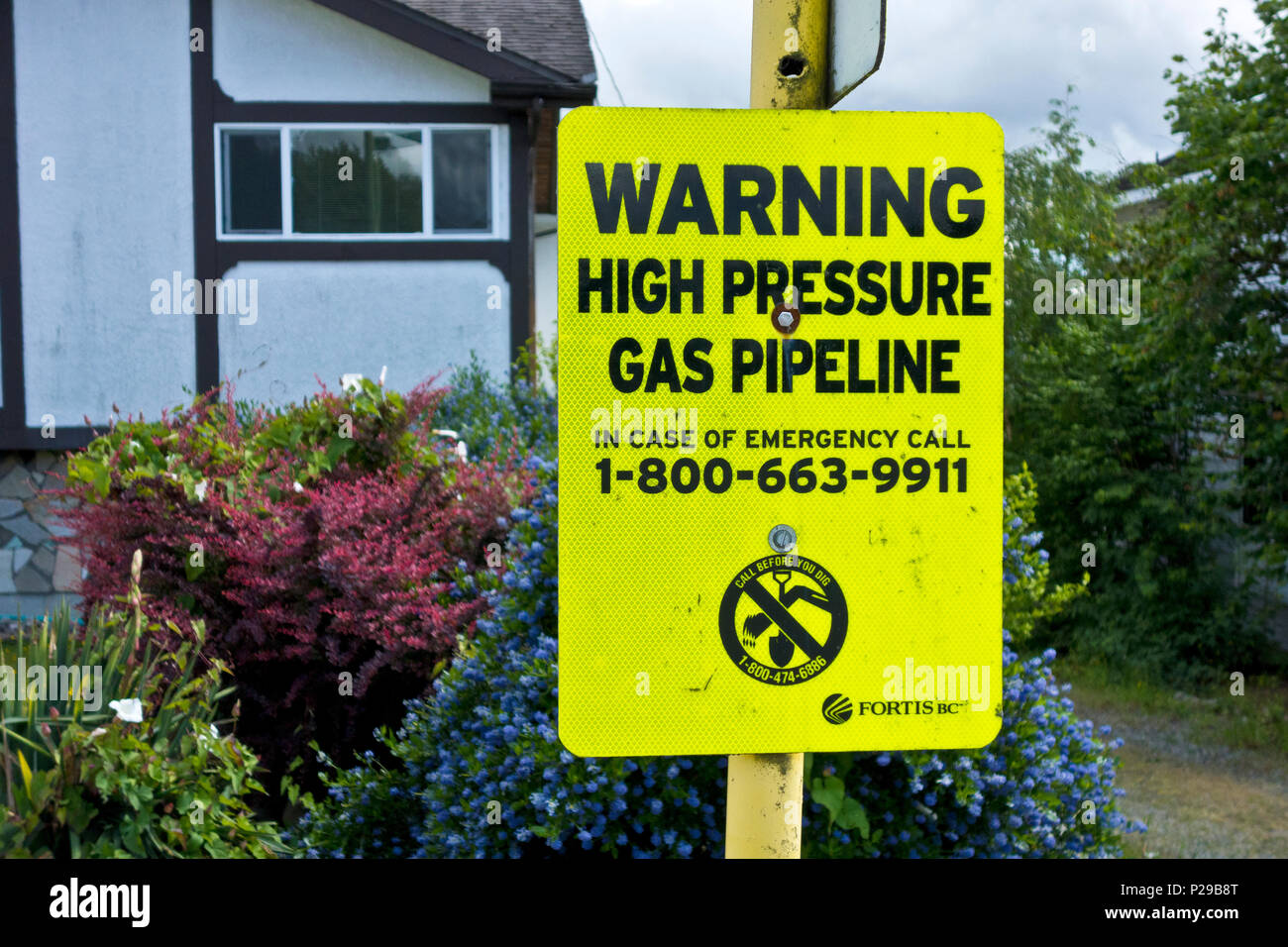 Natural Gas Pipeline Sign