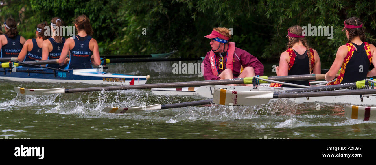 Cambridge Bumps June 2018 Pembroke catching Selwyn Stock Photo - Alamy
