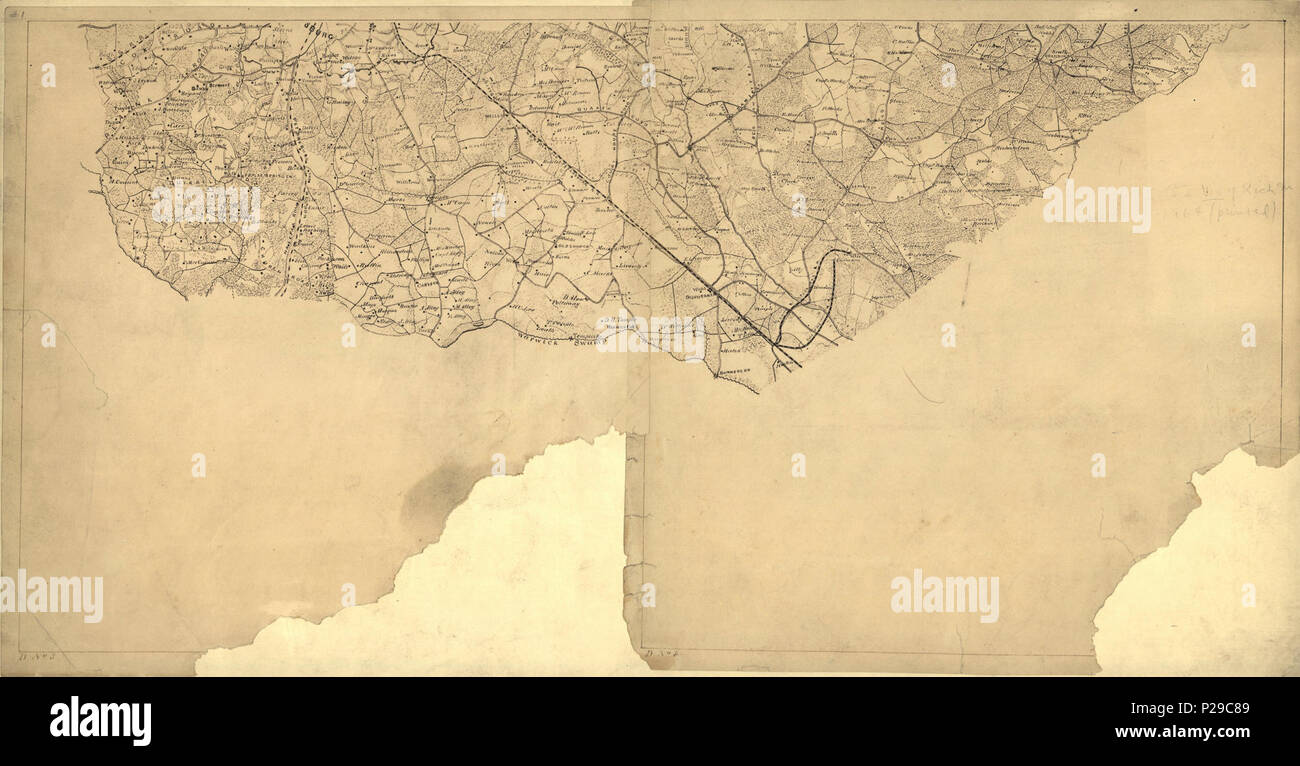 George county map hi-res stock photography and images - Alamy