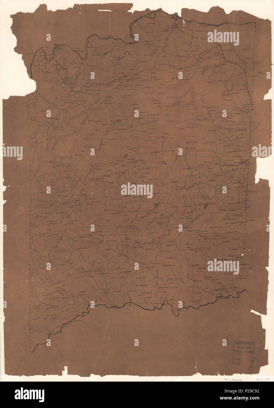 (Map of Spotsylvania County, Va.). LOC 2002627467 Stock Photo - Alamy