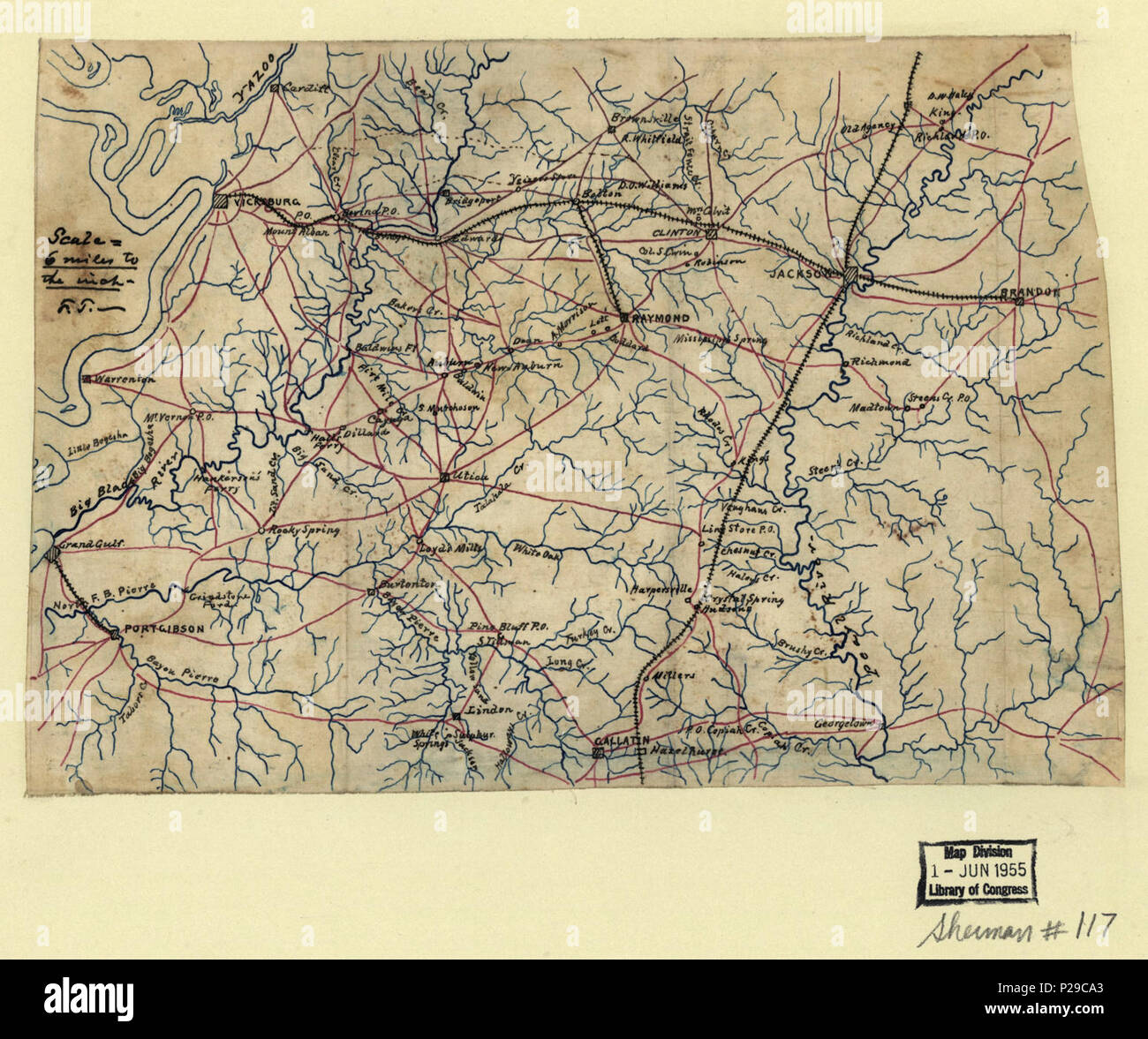 Vicksburg map hi-res stock photography and images - Alamy