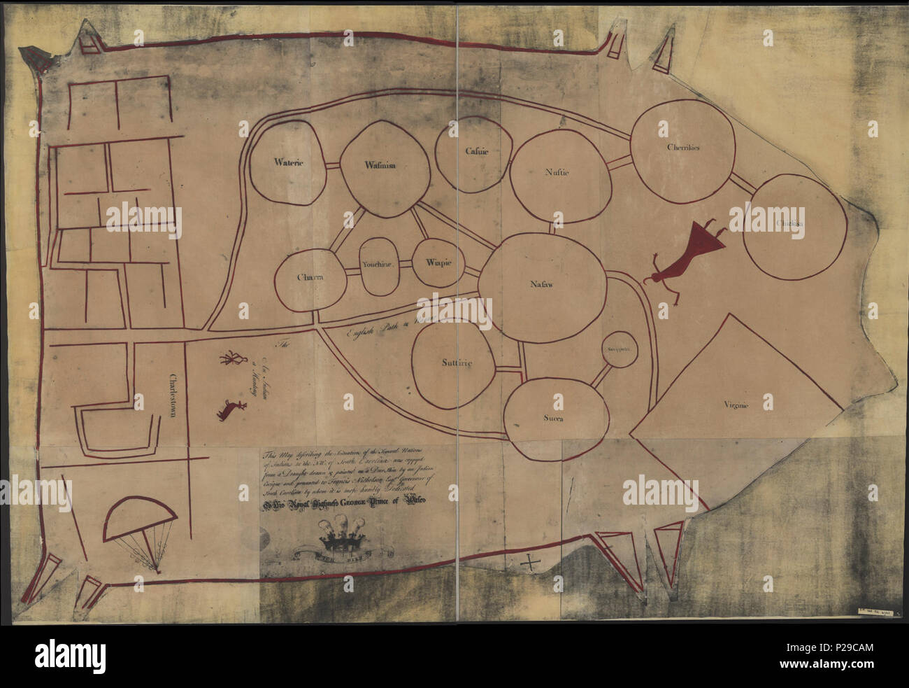 (Map of the several nations of Indians to the Northwest of South ...