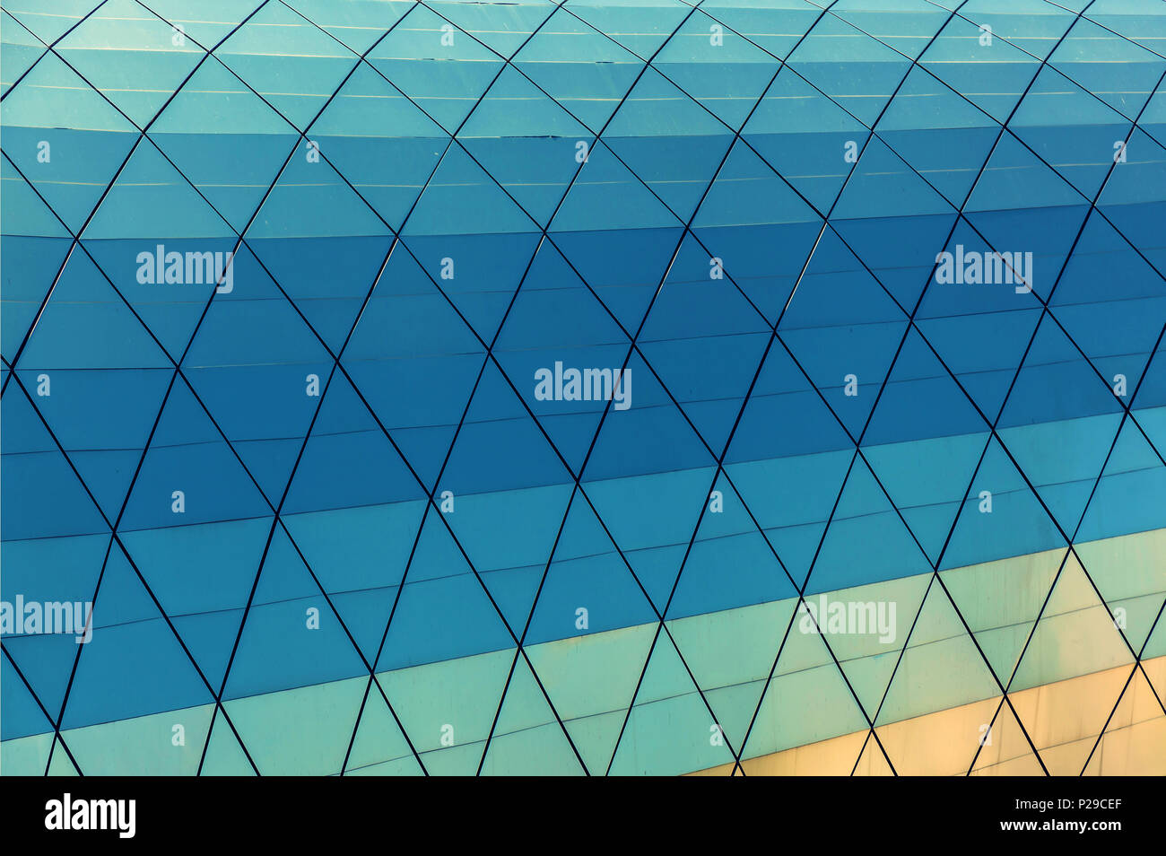 Building structures of modern urban architecture close-up, Tbilisi ...