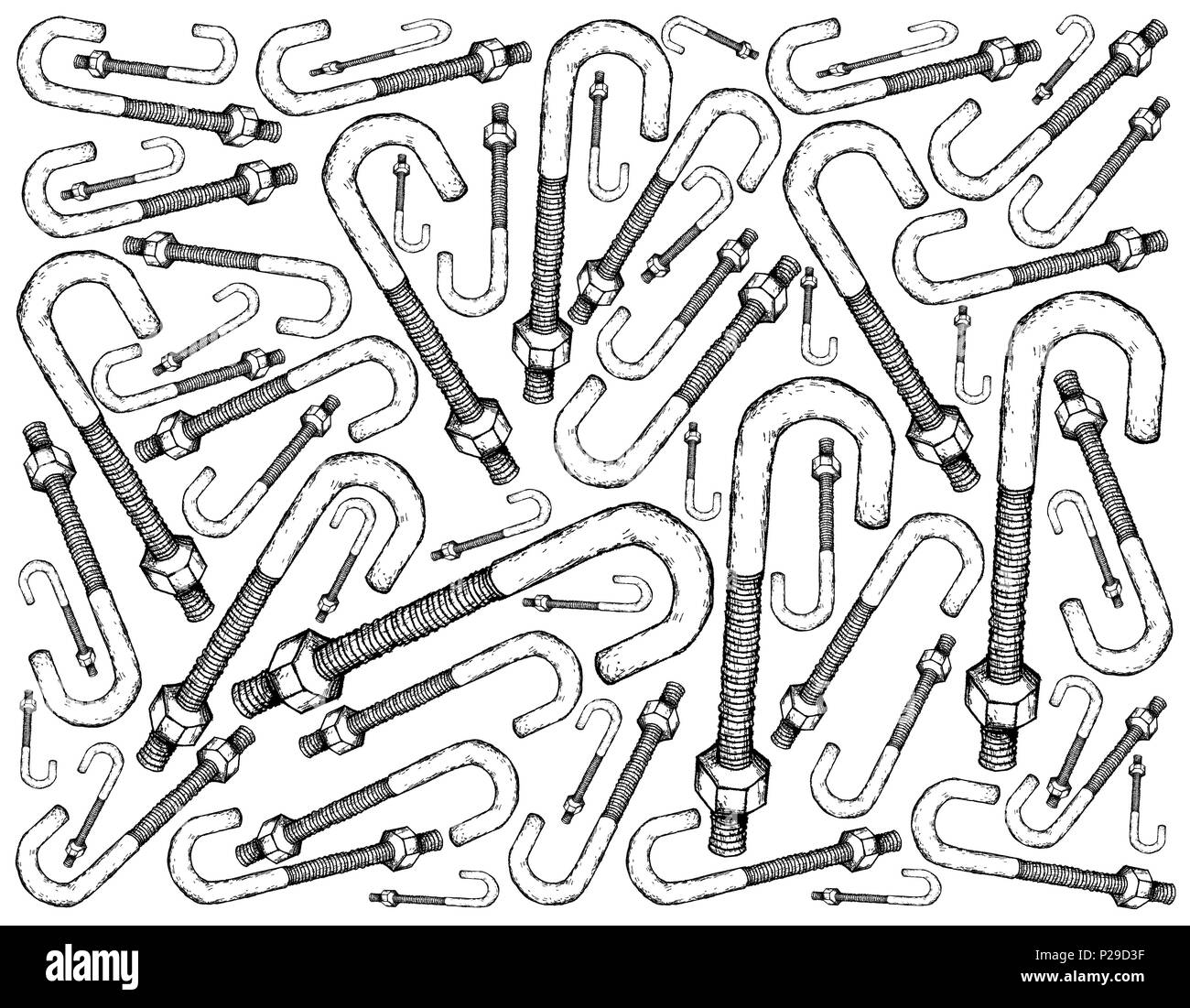 Manufacturing and Industry, Illustration Hand Drawn Sketch Wallpaper ...