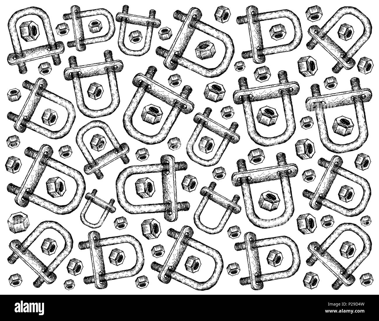 Manufacturing and Industry, Illustration Hand Drawn Sketch Wallpaper ...