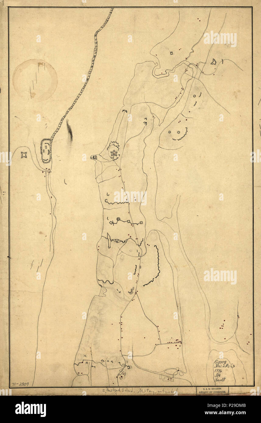 (New York Island. Military; unfinished. LOC gm71002309 Stock Photo - Alamy