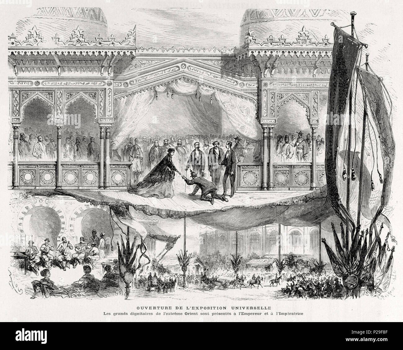 . Ouverture de l'Exposition Universelle Les grands dignitaires de l ...