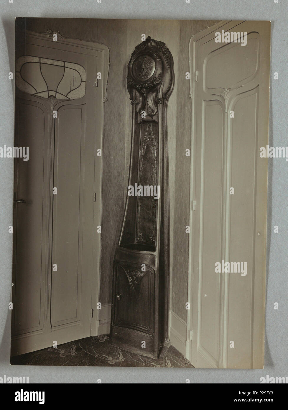 . English: Photograph, Photograph of a Clock Designed by Hector Guimard ...