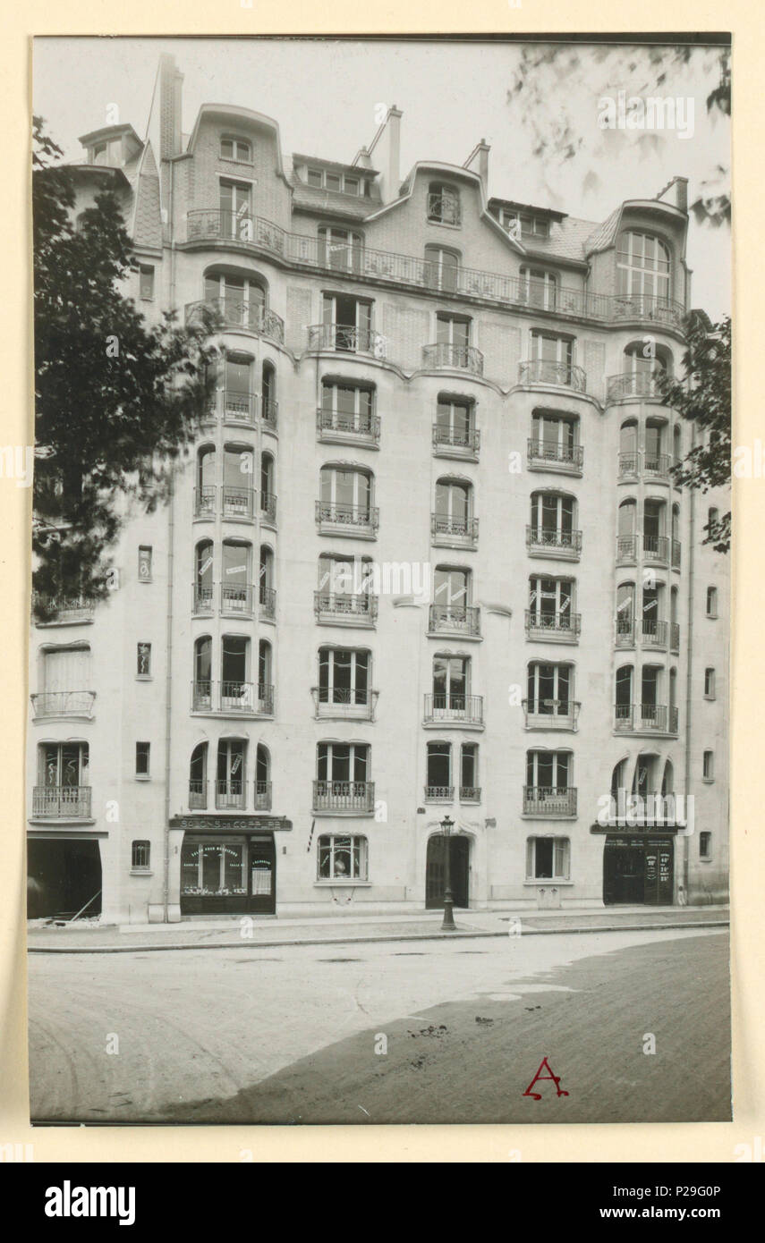 . English: Photograph, Photograph of Apartment Building Designed by ...