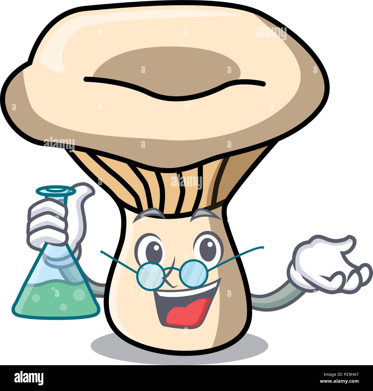 Professor milk mushroom character cartoon Stock Vector Image & Art - Alamy