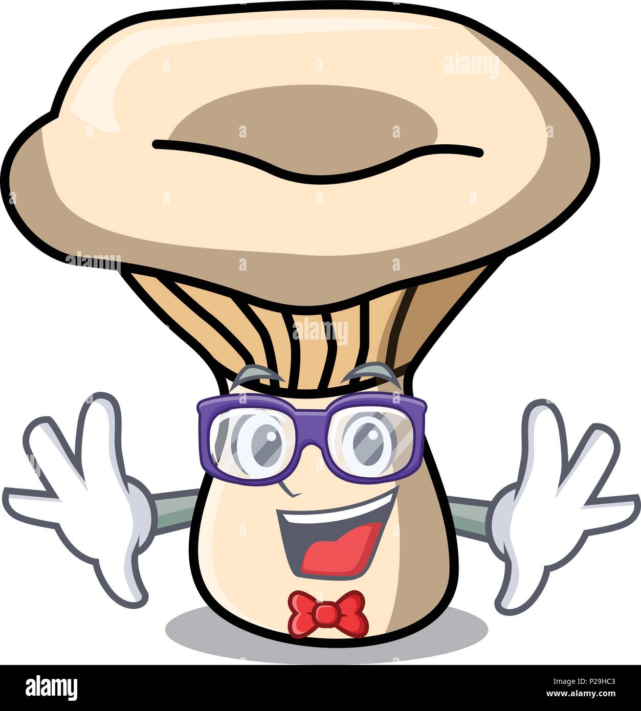 Geek milk mushroom character cartoon Stock Vector Image & Art - Alamy
