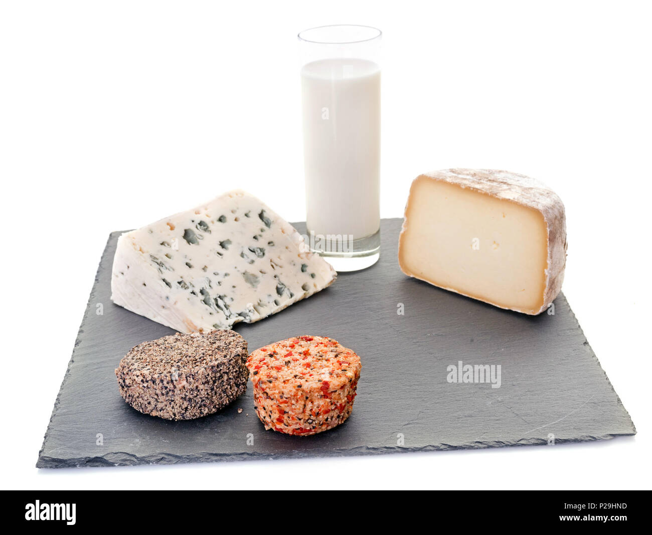 group of cheese in front of white background Stock Photo - Alamy