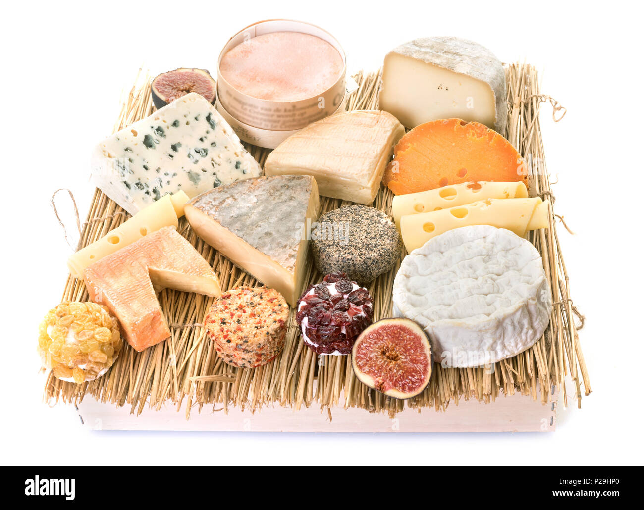 group of cheese in front of white background Stock Photo - Alamy