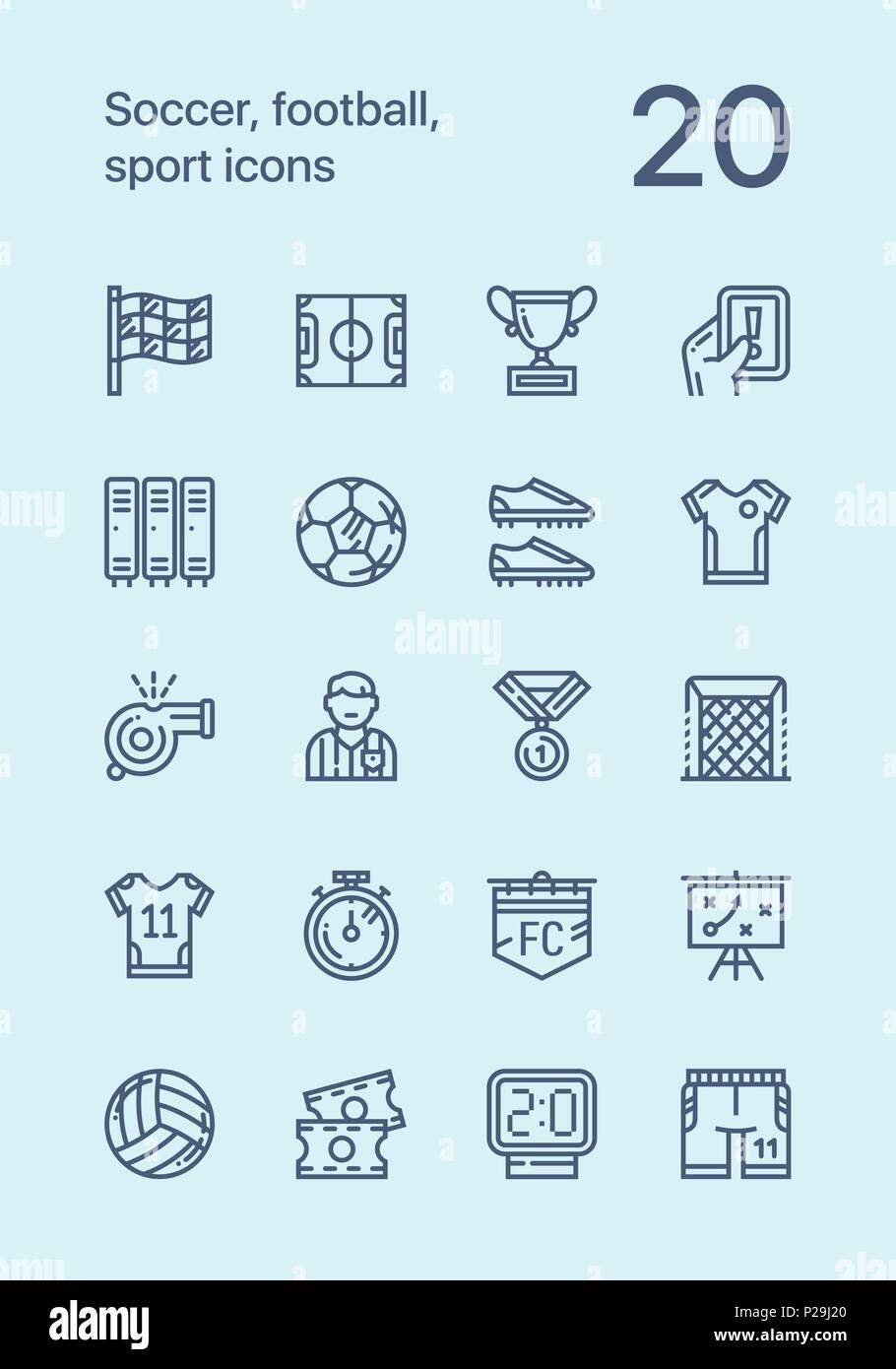 Referee icons set outline Stock Vector Images - Alamy