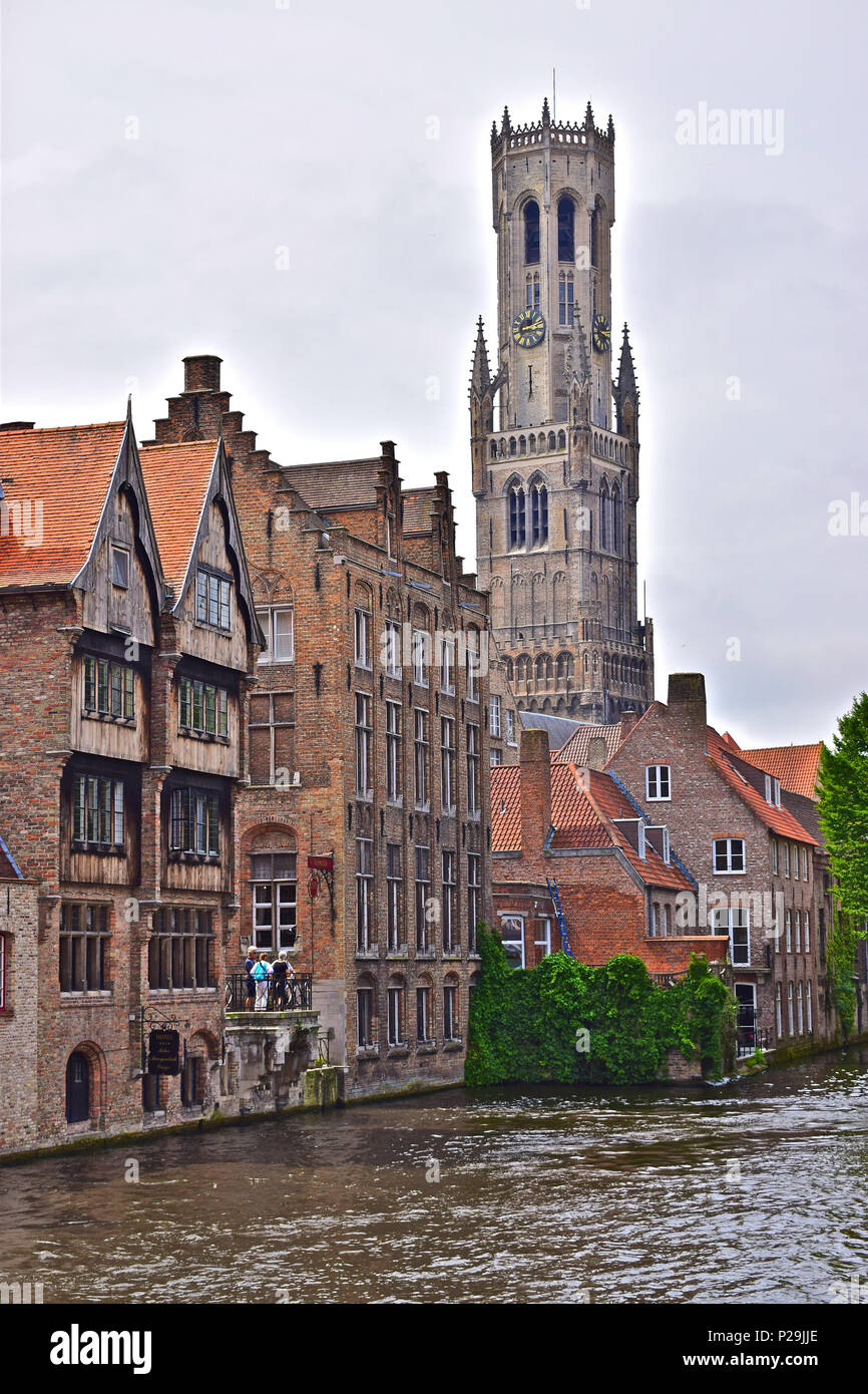 Typical canal scene bruges hi-res stock photography and images - Alamy