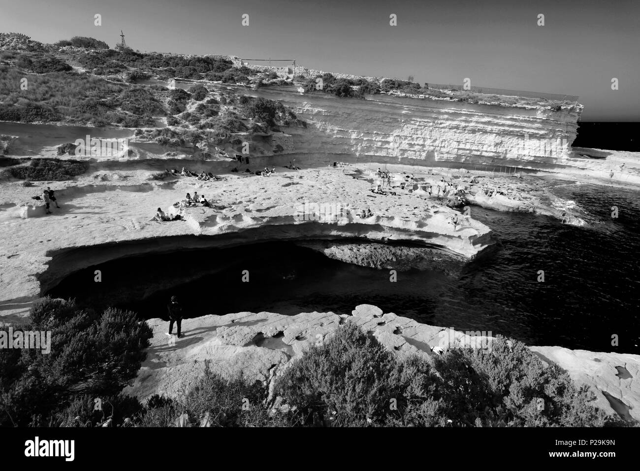 St Peter’s Pool, natural swimming pool, Marsaxlokk town, Delimara Point ...