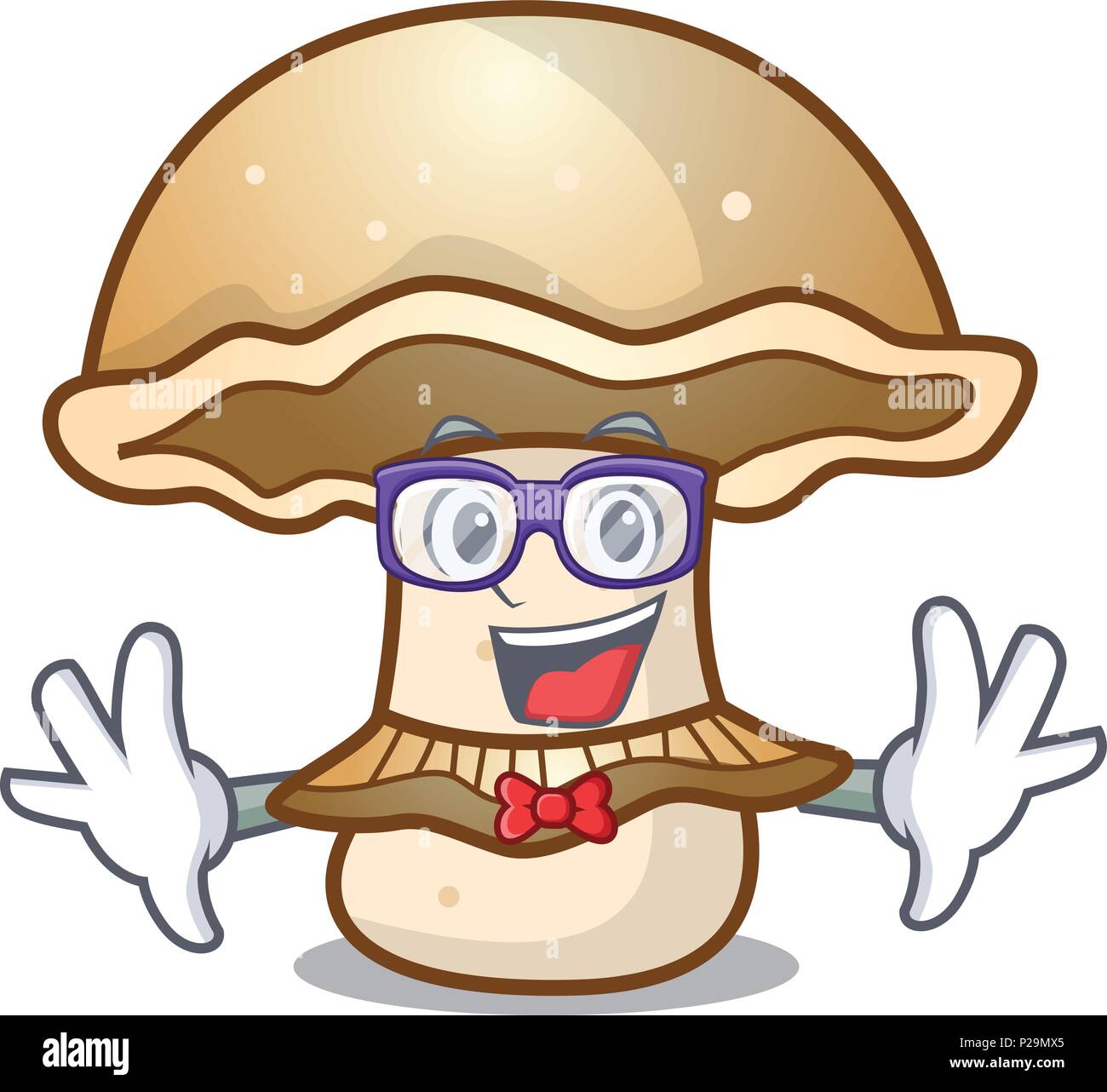 Geek portobello mushroom character cartoon Stock Vector Image & Art - Alamy