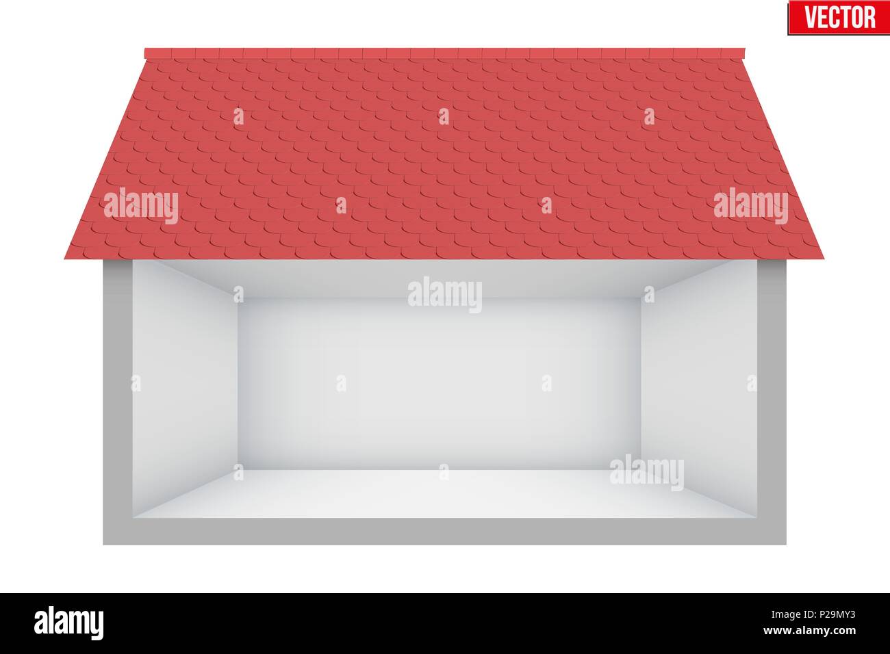 Front view house in Stock Vector Images - Alamy
