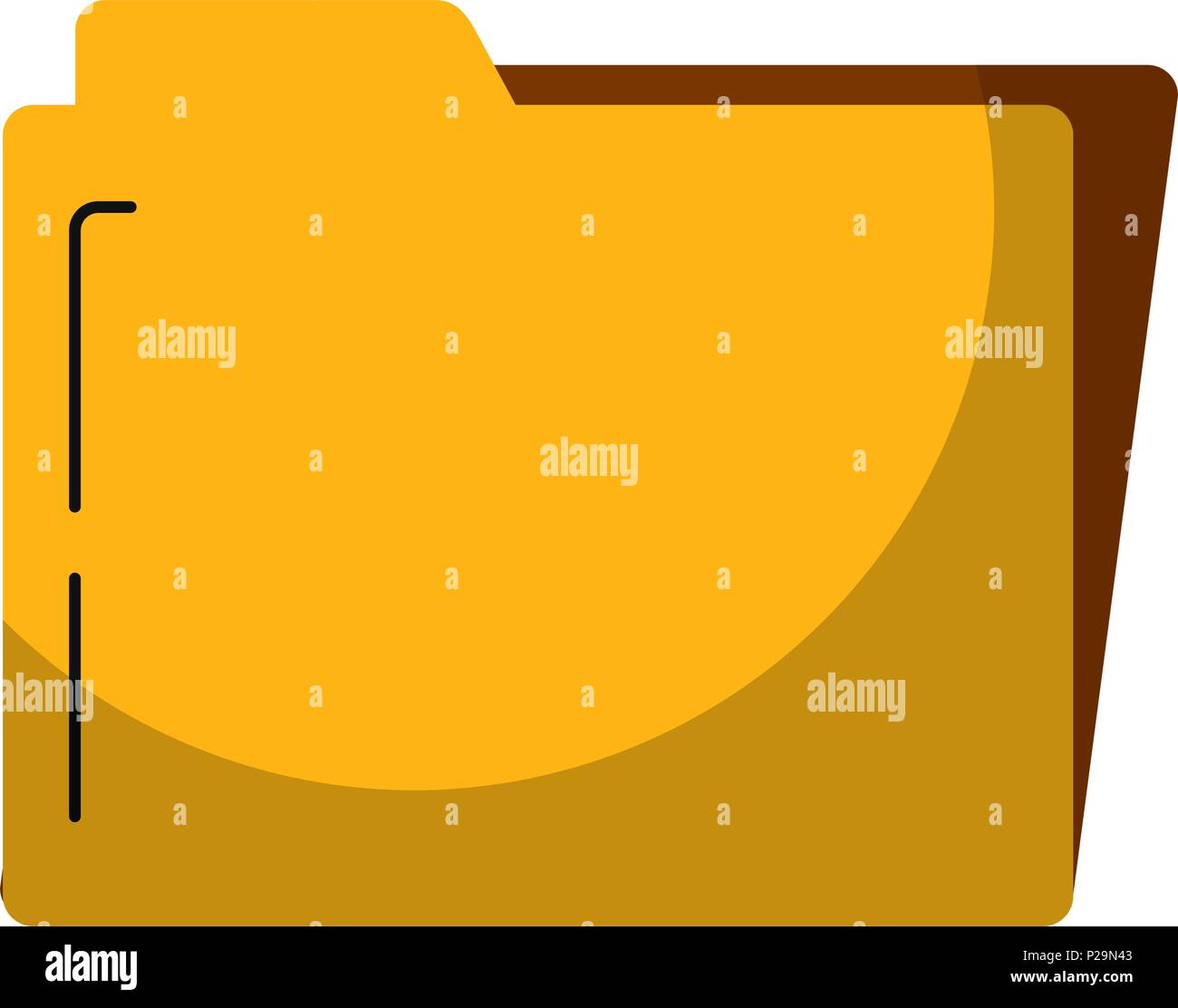 Folder with archives Stock Vector Images - Alamy