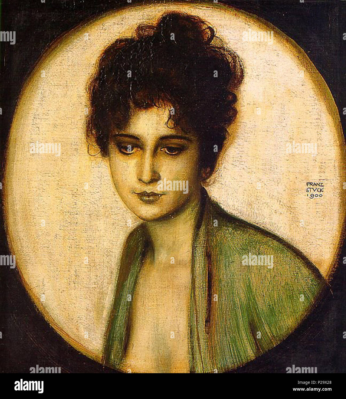 . Portrait Frau Feez . 1900 298 Stuck Portrait Frau Feez 1900 Stock ...