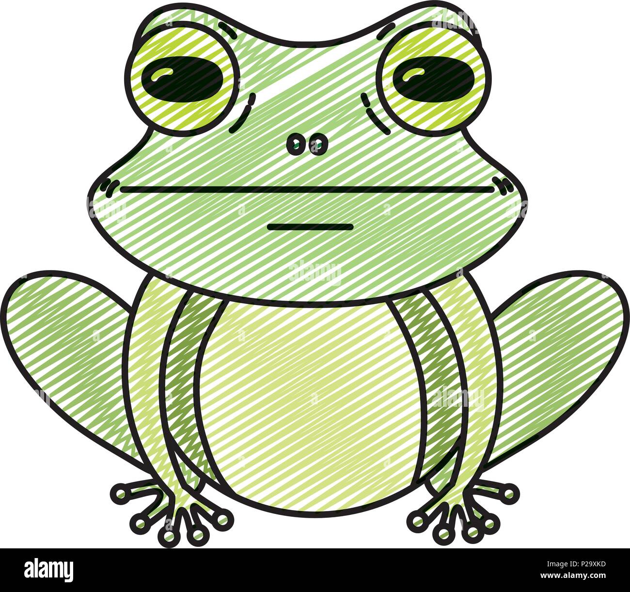 doodle cute exotic frog wild animal Stock Vector Image & Art - Alamy