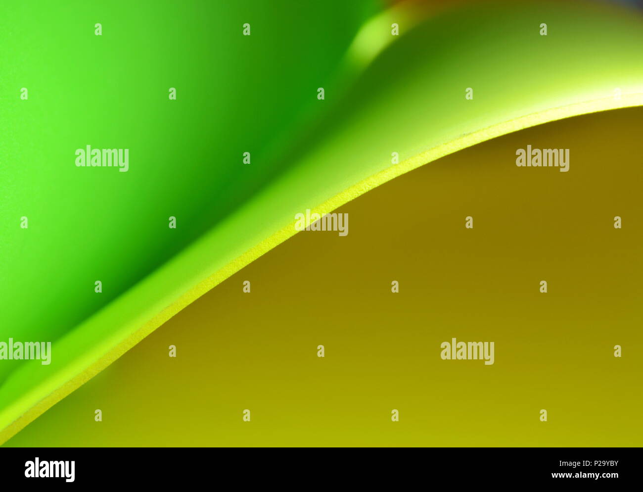 curve of color foam rubber board roll Stock Photo - Alamy