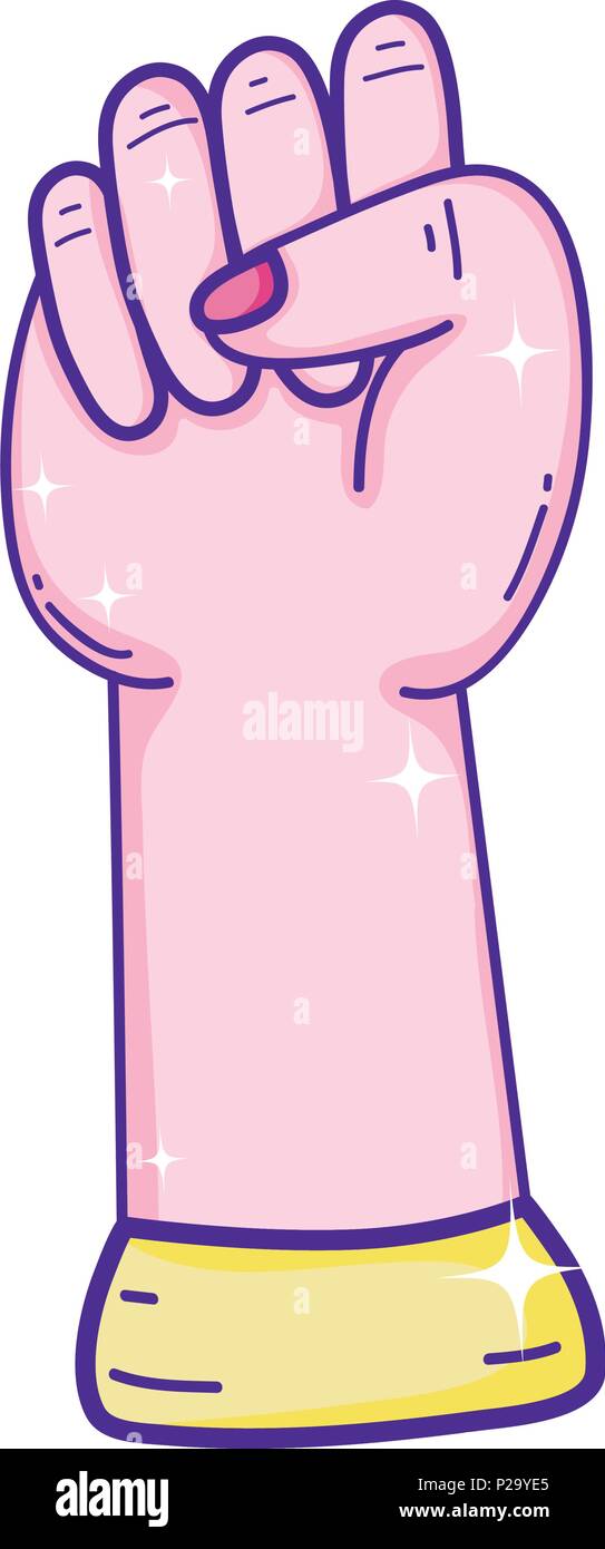 opposition hand protest revolution demostration Stock Vector Image ...