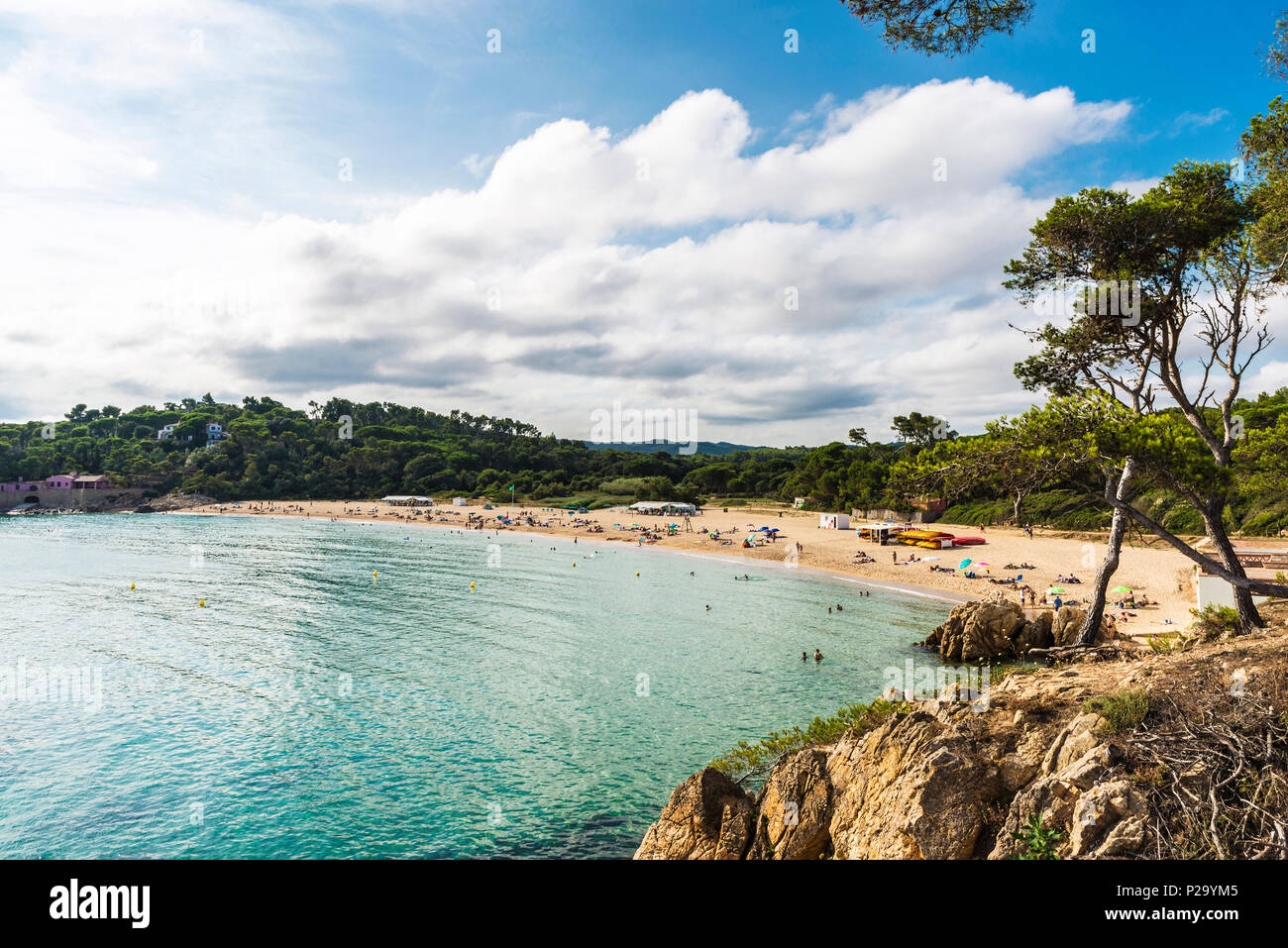 Palamos spain people beach hi-res stock photography and images - Alamy