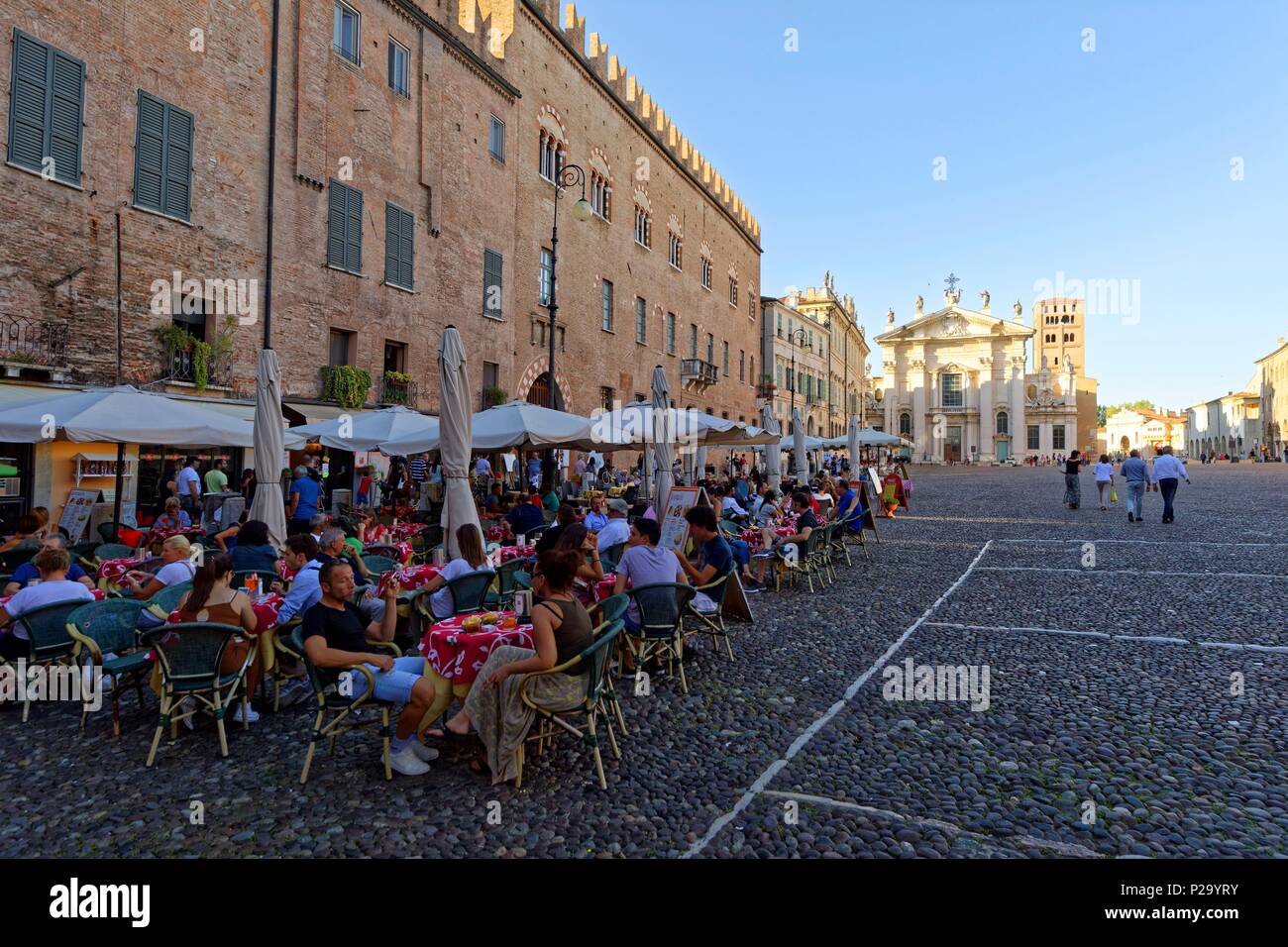 Italy, Lombardy, Mantua (Mantova), listed as World Heritage by UNESCO ...