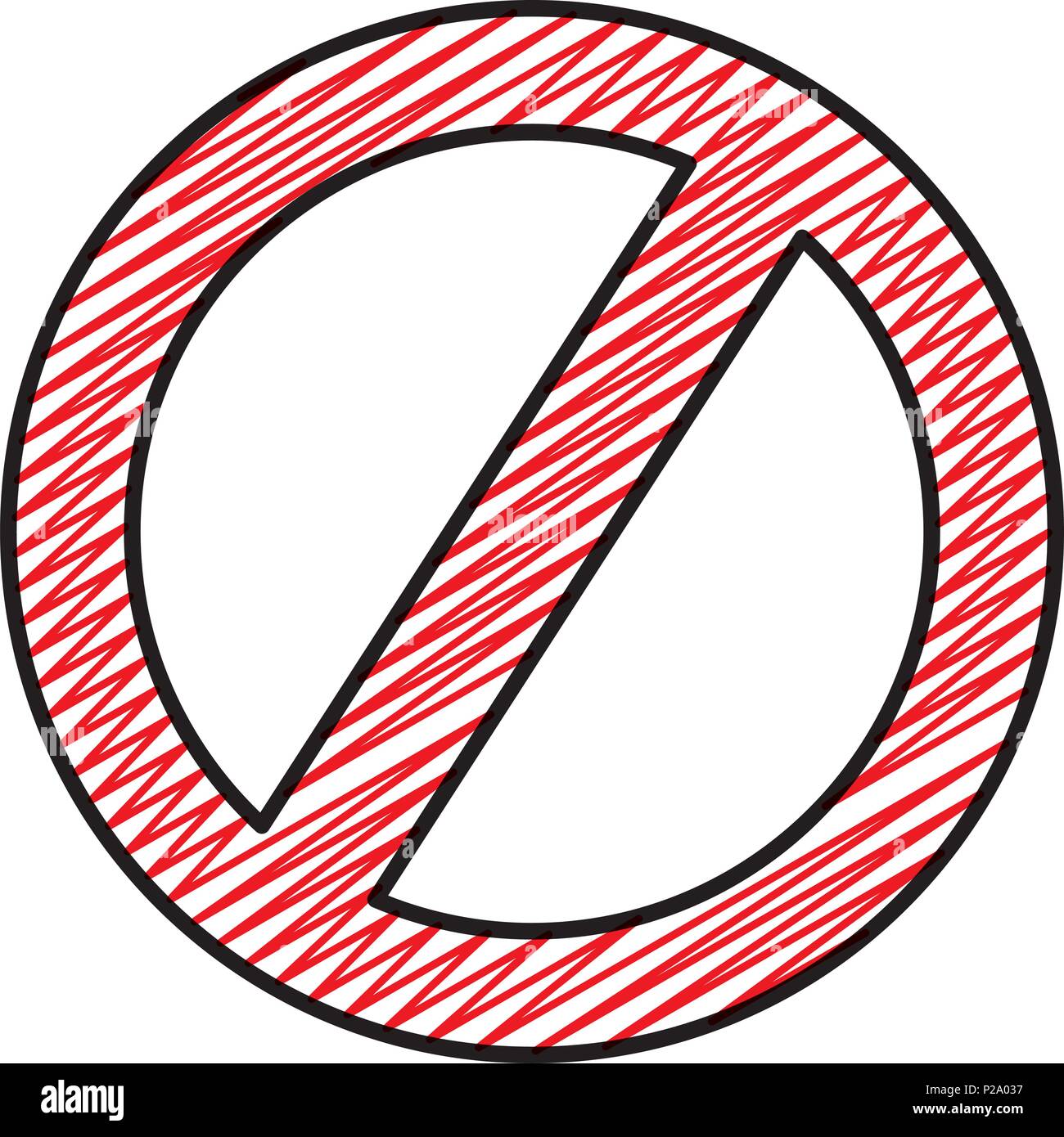 Caution alert icon doodle Stock Vector Images - Alamy