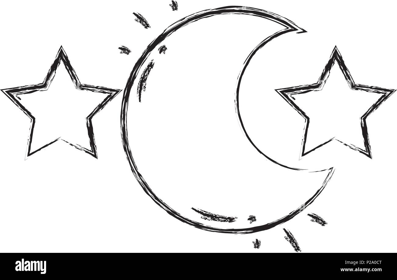 grunge moon sky with stars astronomy space Stock Vector Image & Art - Alamy