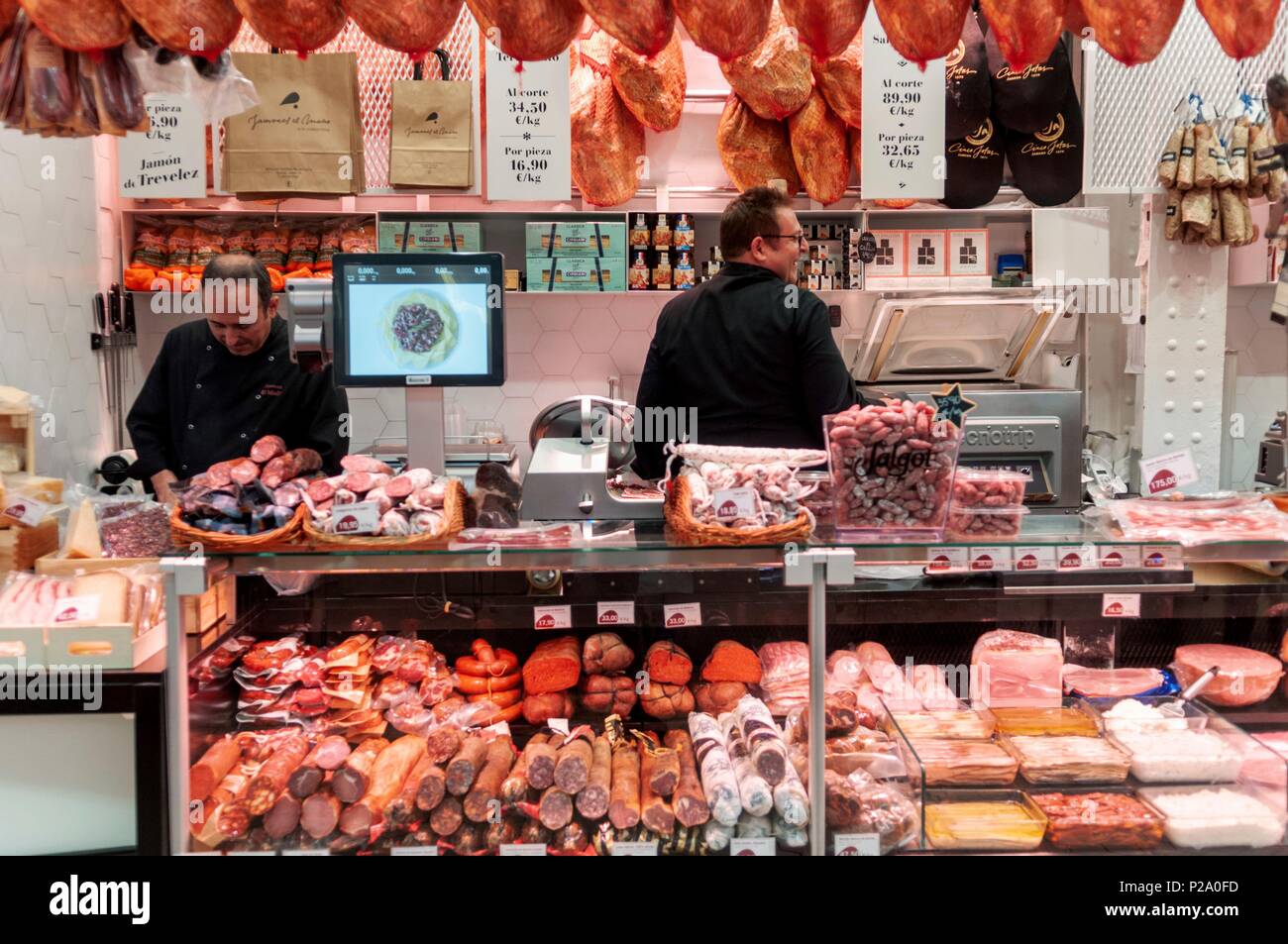 Spain, Valencia, Mercat Central (Central market Stock Photo - Alamy
