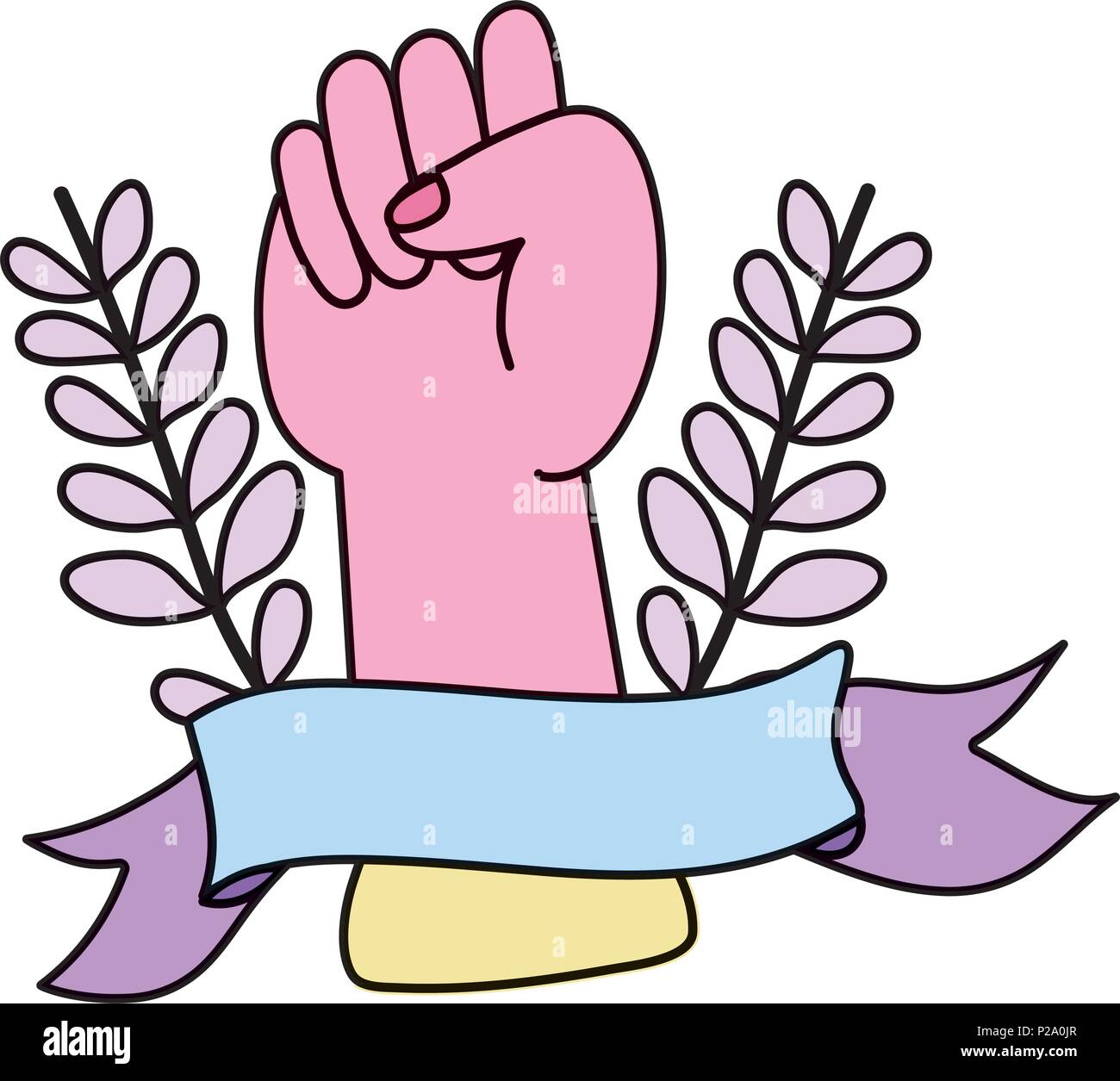 Crowd of leaves Stock Vector Images - Alamy