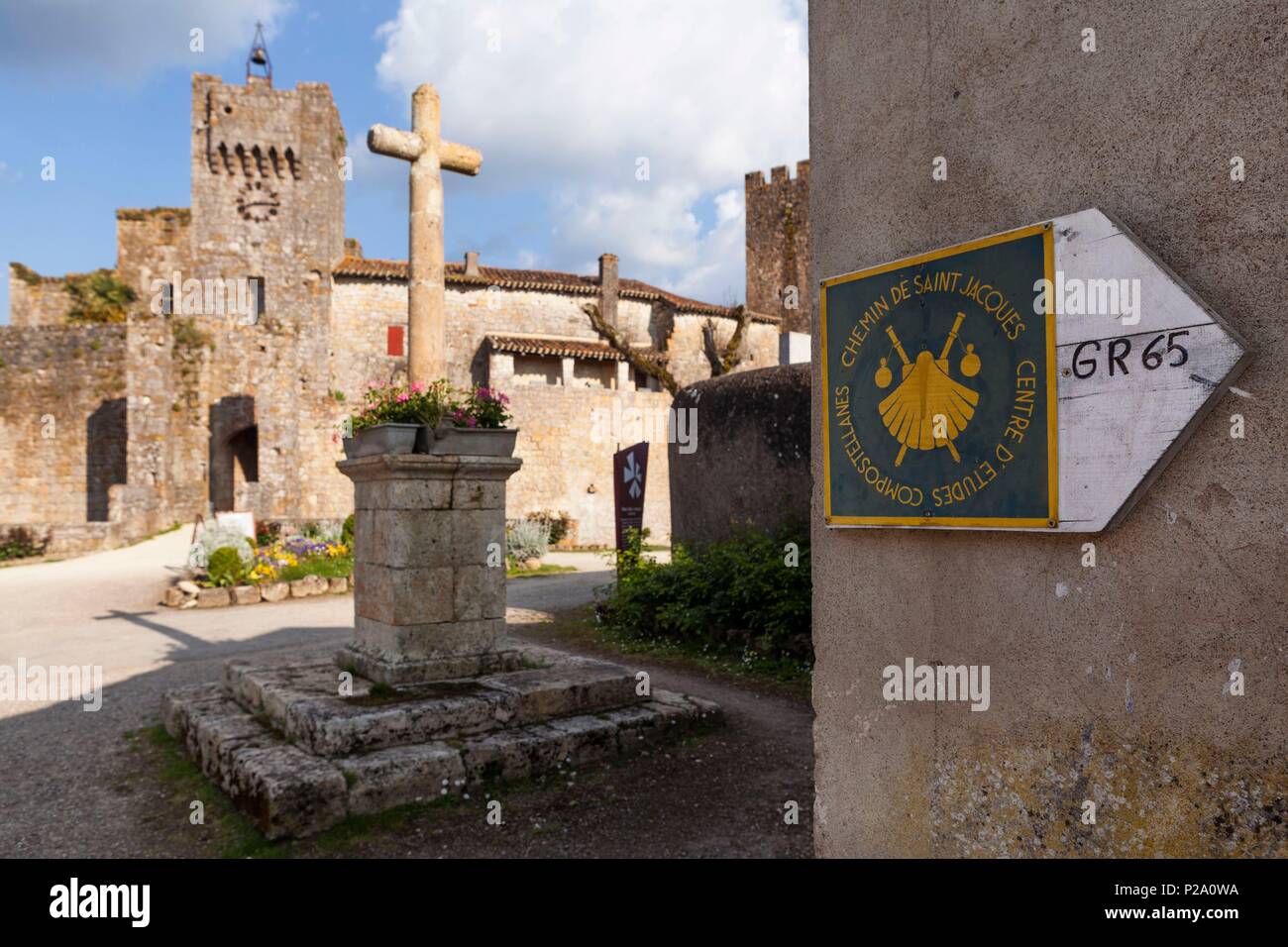 France, Gers, Larressingle, labeled Les Plus Beaux Villages de France ...