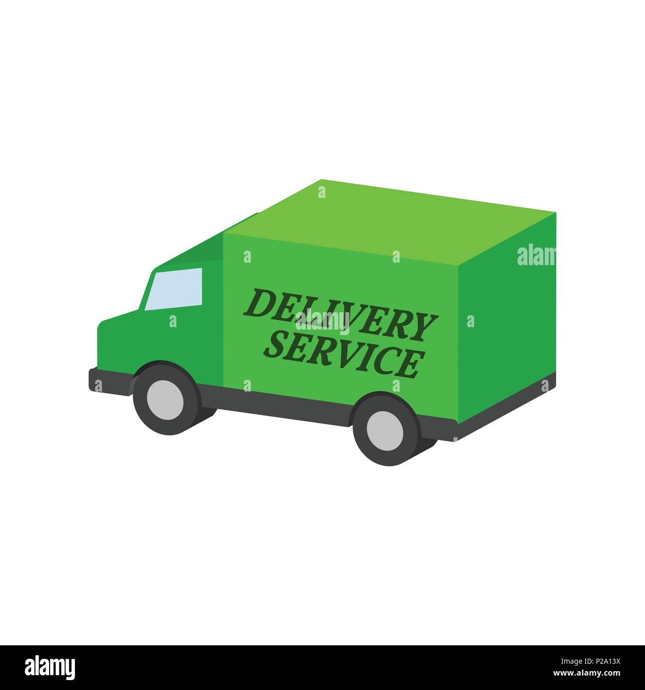 Van, Commercial Vehicle, Delivery service symbol. Flat Isometric Icon ...