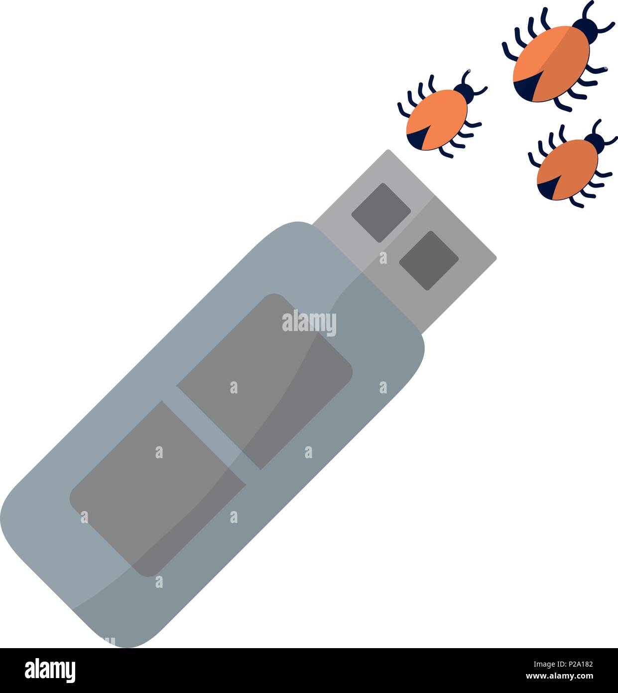 Usb virus Stock Vector Images - Alamy