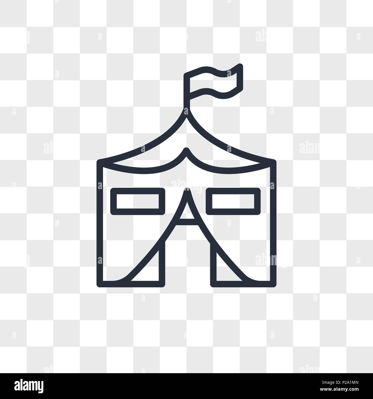 military base vector icon isolated on transparent background, military ...